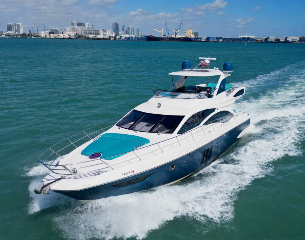 Experience Luxury on the 60' Azimut Fly Bridge - Murano Yacht Groups