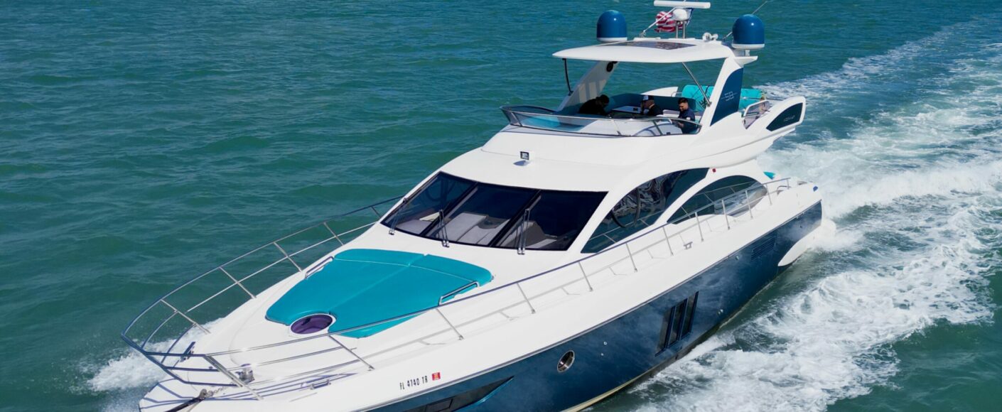 Experience Luxury on the 60' Azimut Fly Bridge - Murano Yacht Groups